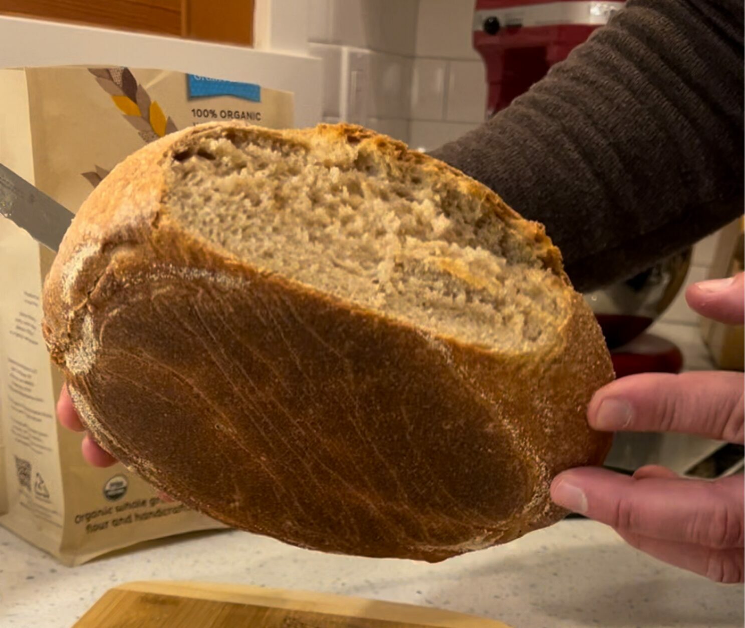 Organic whole wheat flour has amazing flavor and nutrition